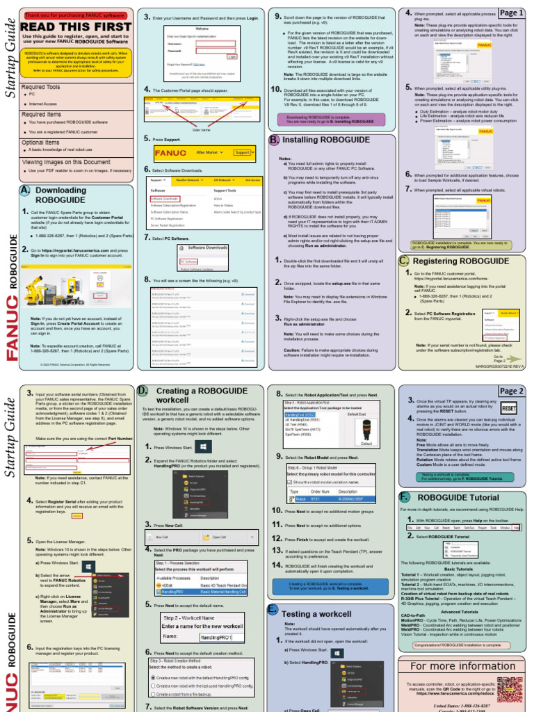 Installing and Registering ROBOGUIDE | PDF | Computer File | Computing