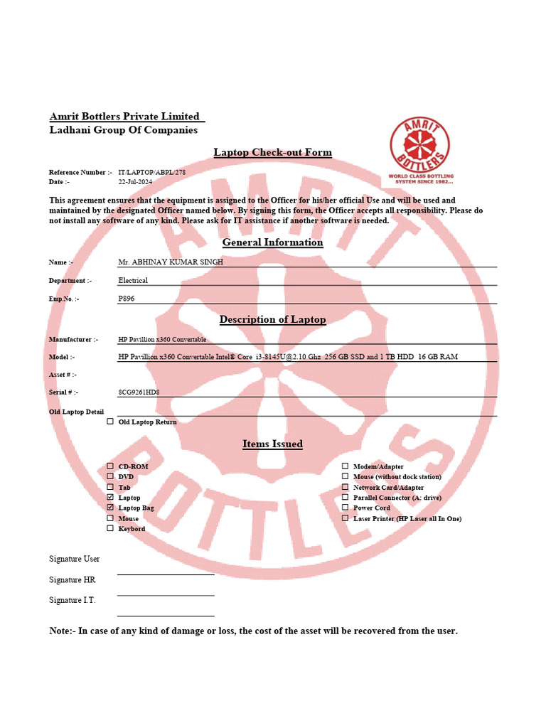 Abhinay Kumar Singh-Electrical | PDF