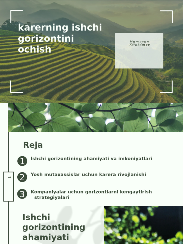 Karerning Ishchi Gorizontini Ochish | PDF
