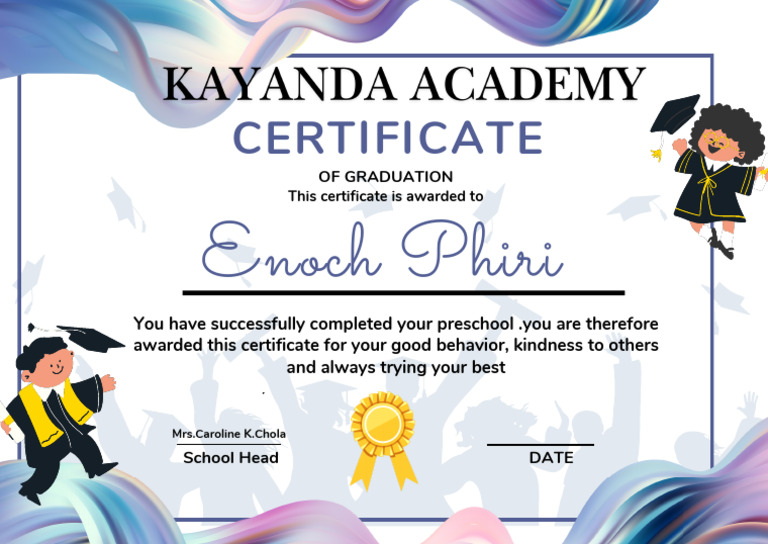 KAYANDA GraduationCertificate | PDF