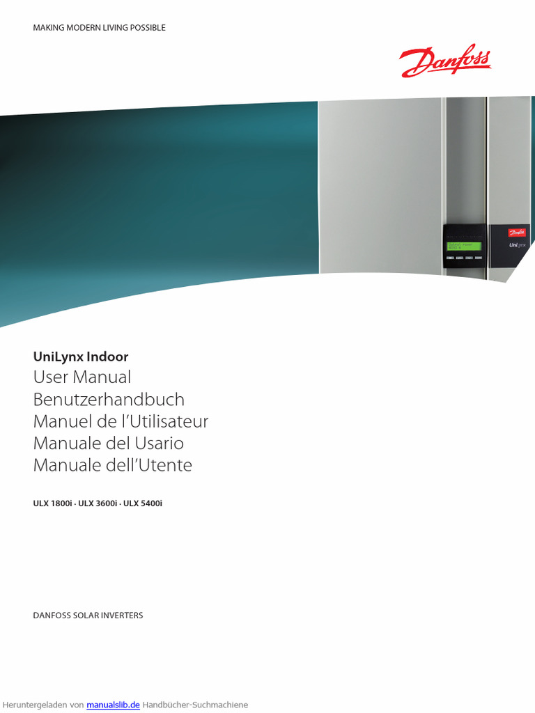 Danfoss UniLynx Inverter User Manual | PDF | Power Inverter | Photovoltaics