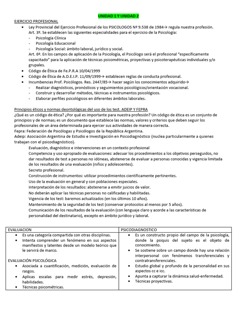 final eyp | PDF | Sicología | Evaluación