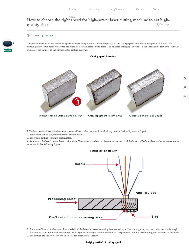How To Choose The Right Speed For High-Power Laser Cutting Machine To ...