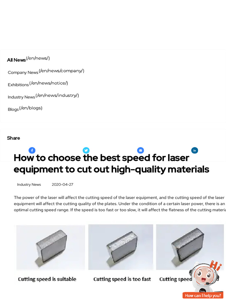 How To Choose The Best Speed For Laser Equipment To Cut Out High ...