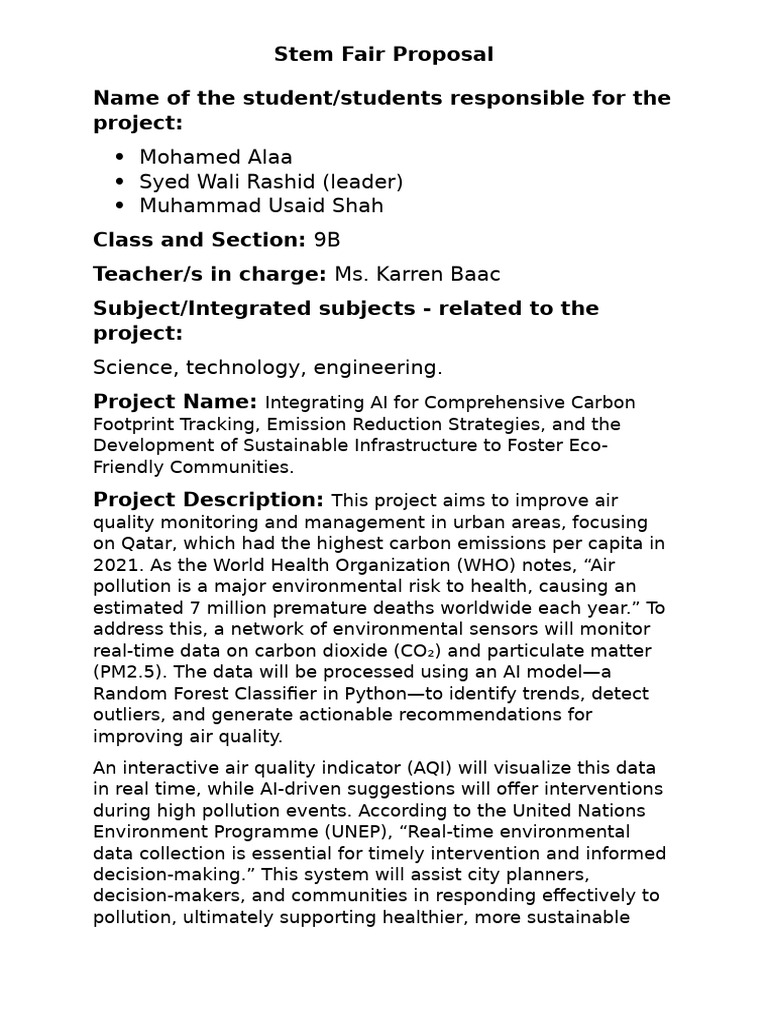 STEM Fair Project | PDF