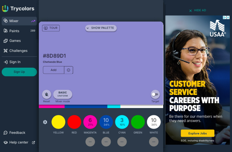 Online Color Mixing Tool - Free Color Blender Tool! | PDF