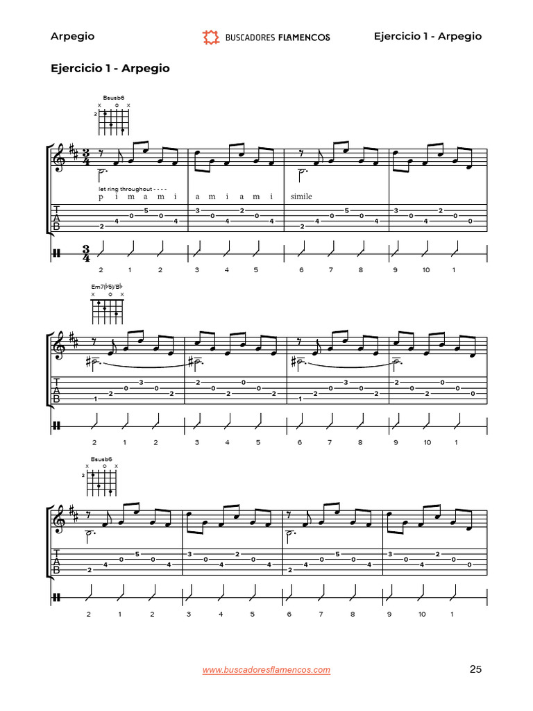 Arpegio Ejercicio 1 | PDF