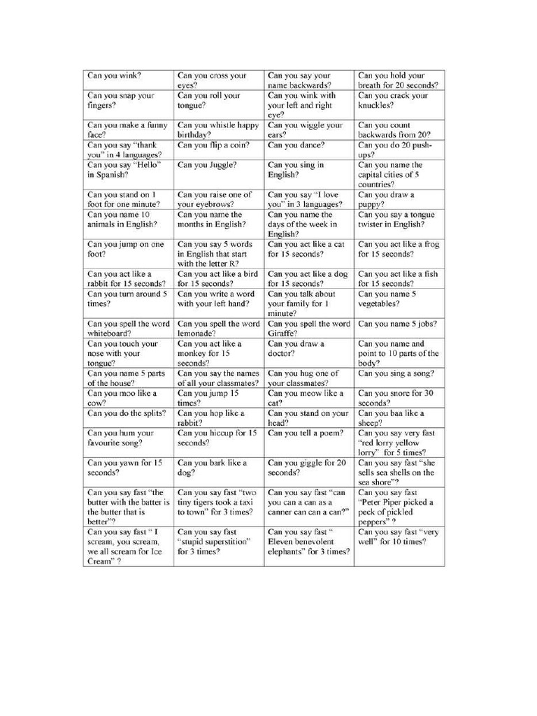 Can Questions | PDF