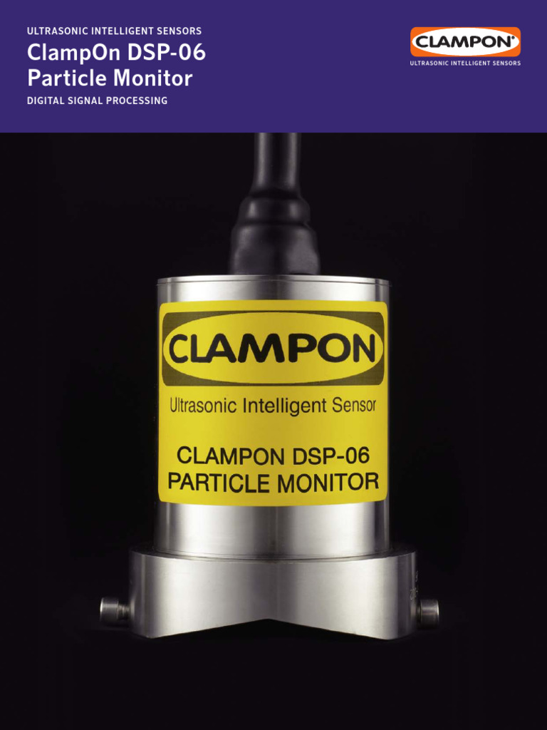 ClampOn DSP 06 Particle Monitor Aug09 | PDF | Signal To Noise Ratio | Ultrasound