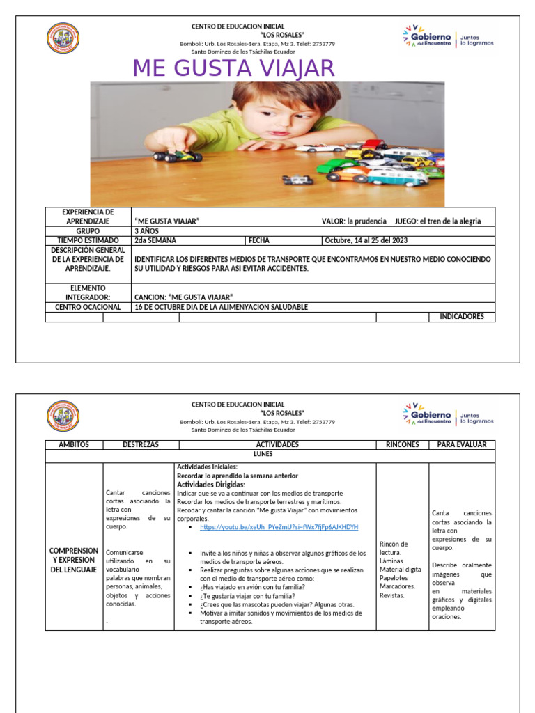 12,.me Gueta Viajar | PDF | Educación de la primera infancia