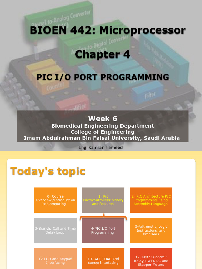 Microcontroller Lecture # 6 - Edited | PDF | Input/Output | Integrated ...