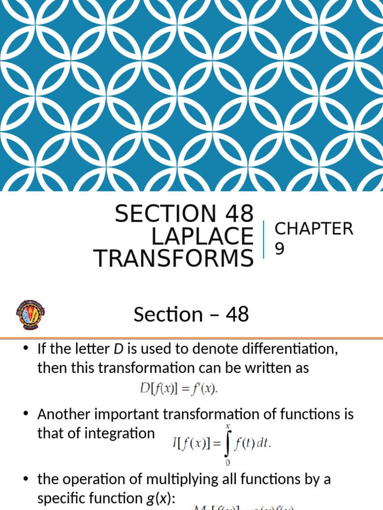 Chapter - 9(Laplace Transforms) | PDF | Laplace Transform | Integral