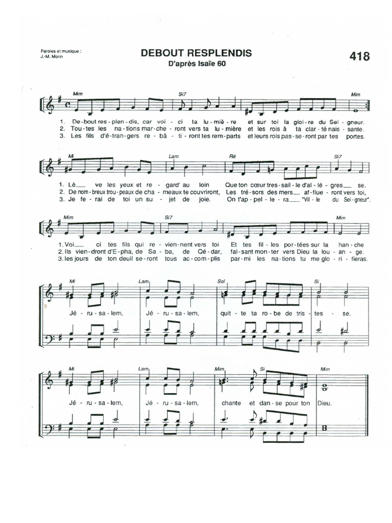 Debout Resplendis | PDF