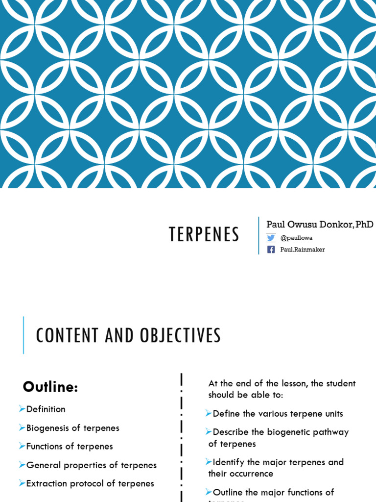 Understanding Terpenes: Types & Functions | PDF