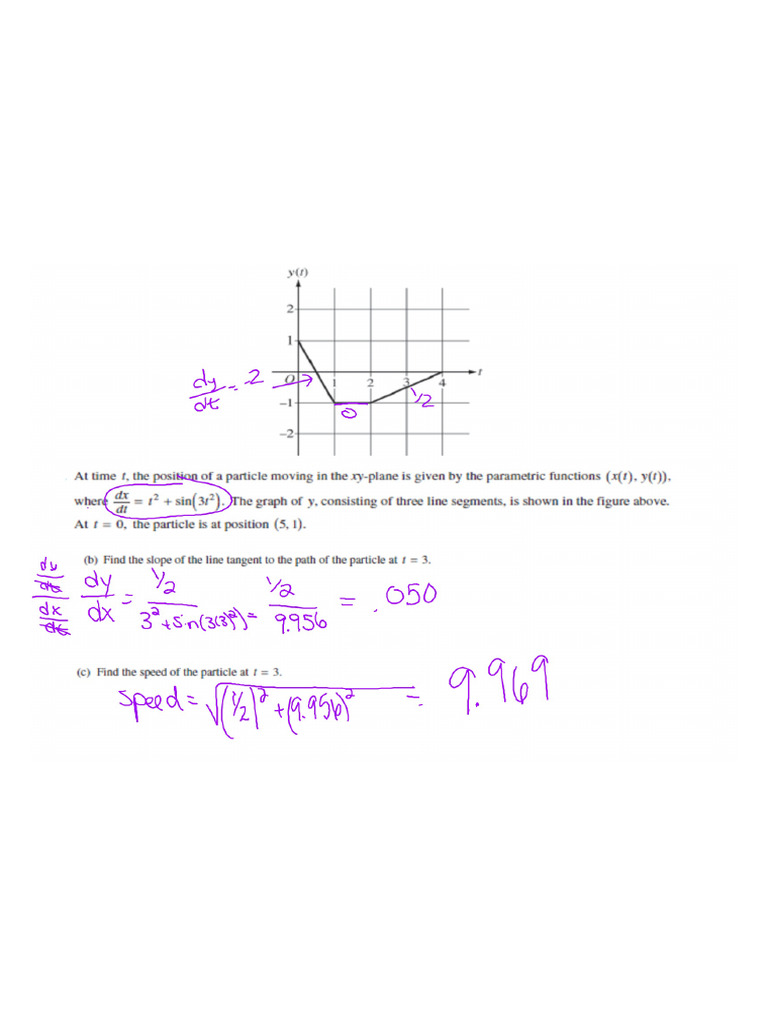 AP Parametric Questions | PDF