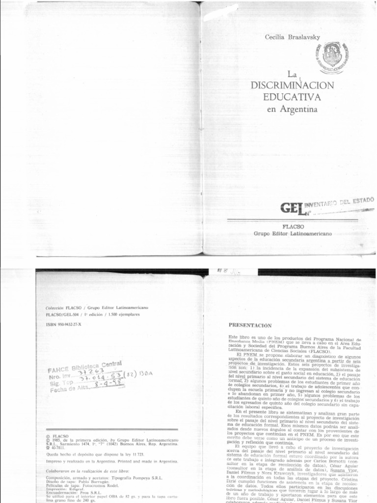 Braslavsky, 1986 | PDF