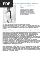 Samory Touré's Military Resistance in West Africa | PDF | West Africa ...
