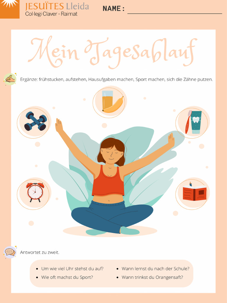 L1 - Mein Tagesablauf | PDF