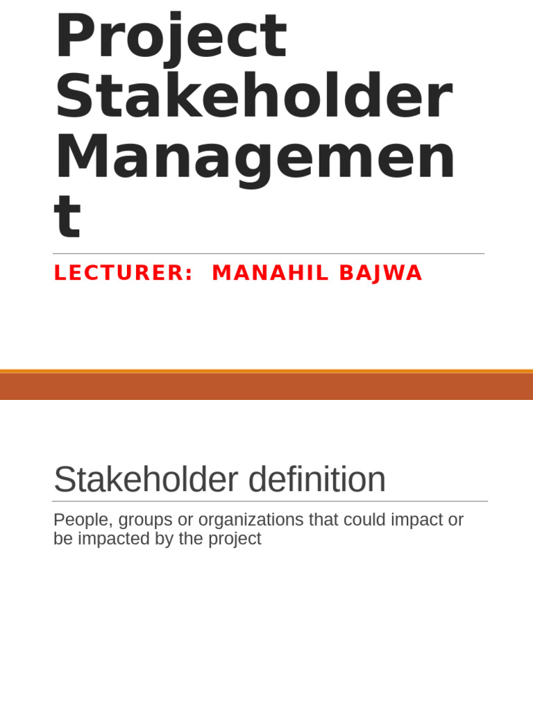 Effective Project Stakeholder Management | PDF | Creative Commons License | Project Management