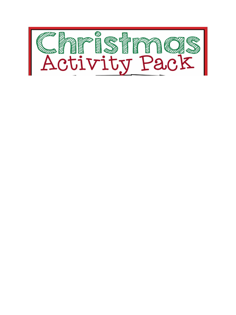 Christmas Activities | PDF