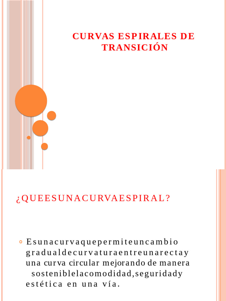 Curvas Espirales de Transicion Compress IXPOCI | PDF | Geometría analítica | Formas geométricas