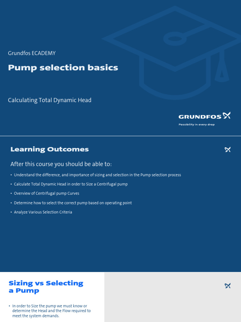 Total Dynamic Head Calculation Guide | PDF | Pump | Pressure