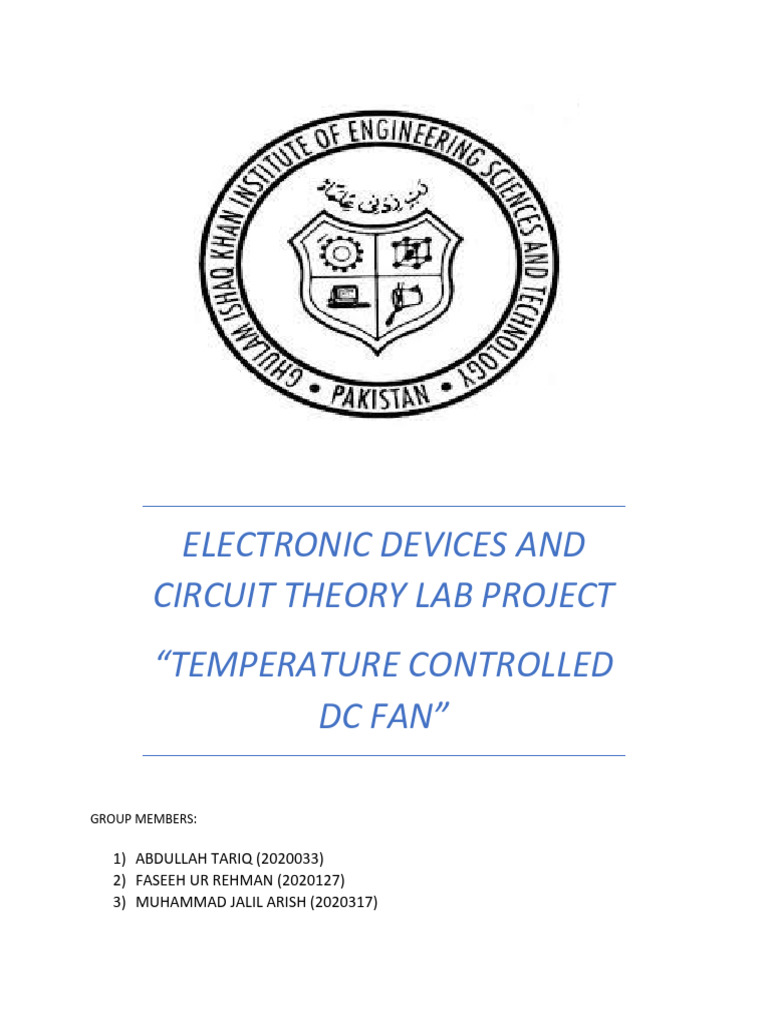 TEMPERATURE CONTROLLED DC FAN Project in Proteus | PDF | Transistor ...