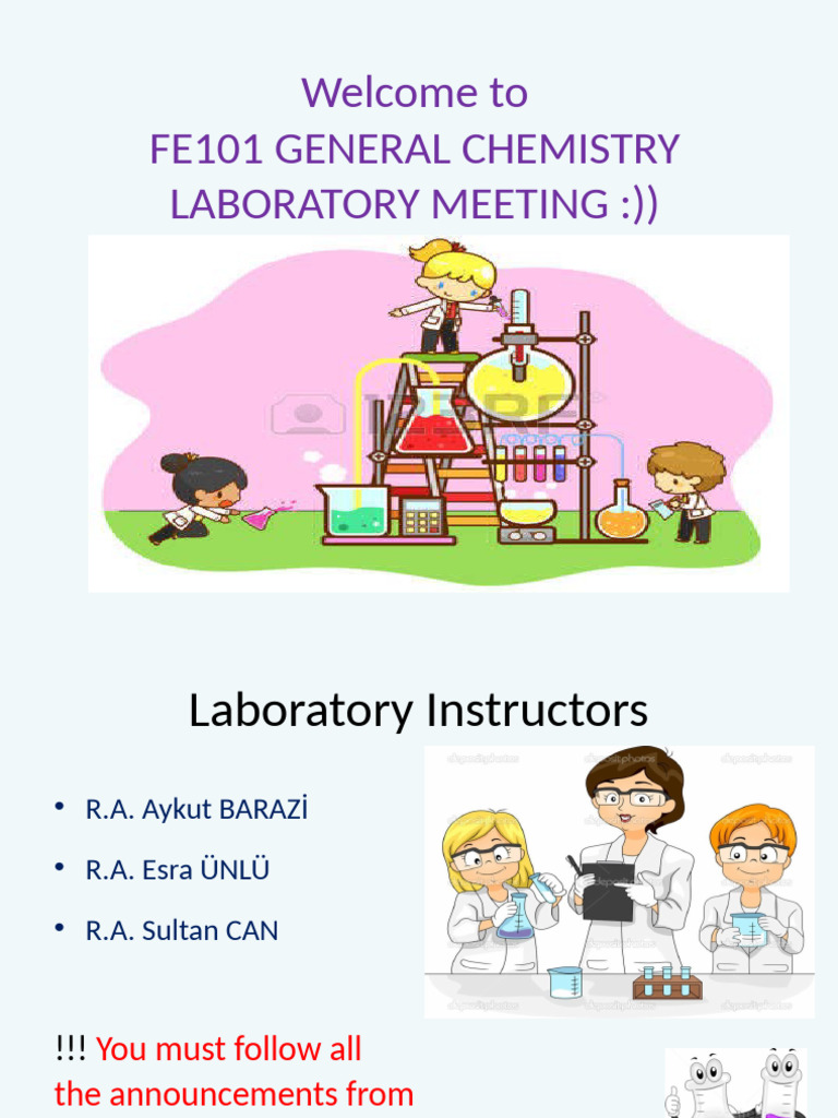 General Chemistry Lab Guidelines | PDF | Experiment | Laboratories