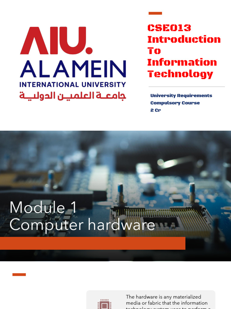 Module 1 - Computer Hardware | PDF | Byte | Computer Data Storage