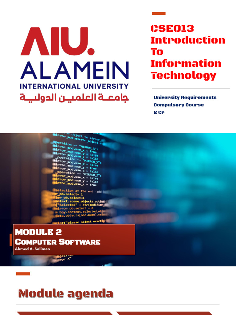 Module 2 - Computer Software | PDF | Malware | Operating System