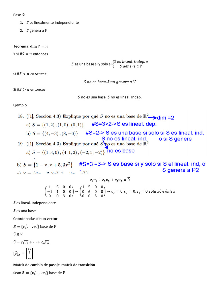 Ejercicios U2 | PDF | Álgebra lineal | Álgebra