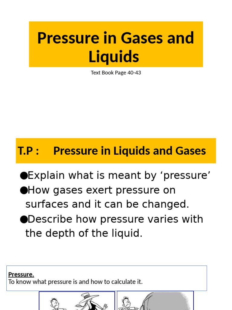 Understanding Pressure in Gases and Liquids | PDF | Gases | Pressure