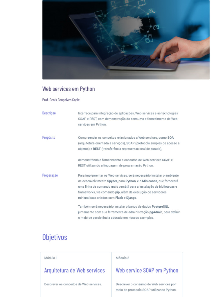 Web Services em Python: SOAP e REST | PDF | Serviço de internet ...