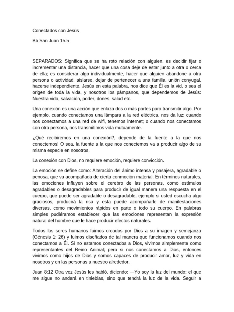 Conectados con Jesus | PDF | Jesús | Las emociones