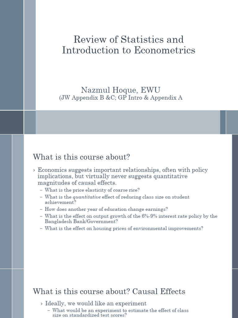 Lecture1_Review&Intro | PDF | Variance | Probability Distribution Lecture1_Review&Intro | PDF | Variance | Probability Distribution