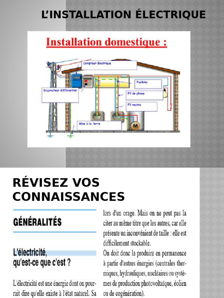 Installation Électrique Domestique | PDF