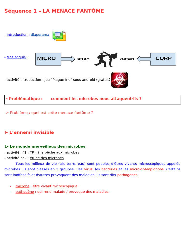 Comprendre la menace fantôme microbienne | PDF | Infection | Micro ...