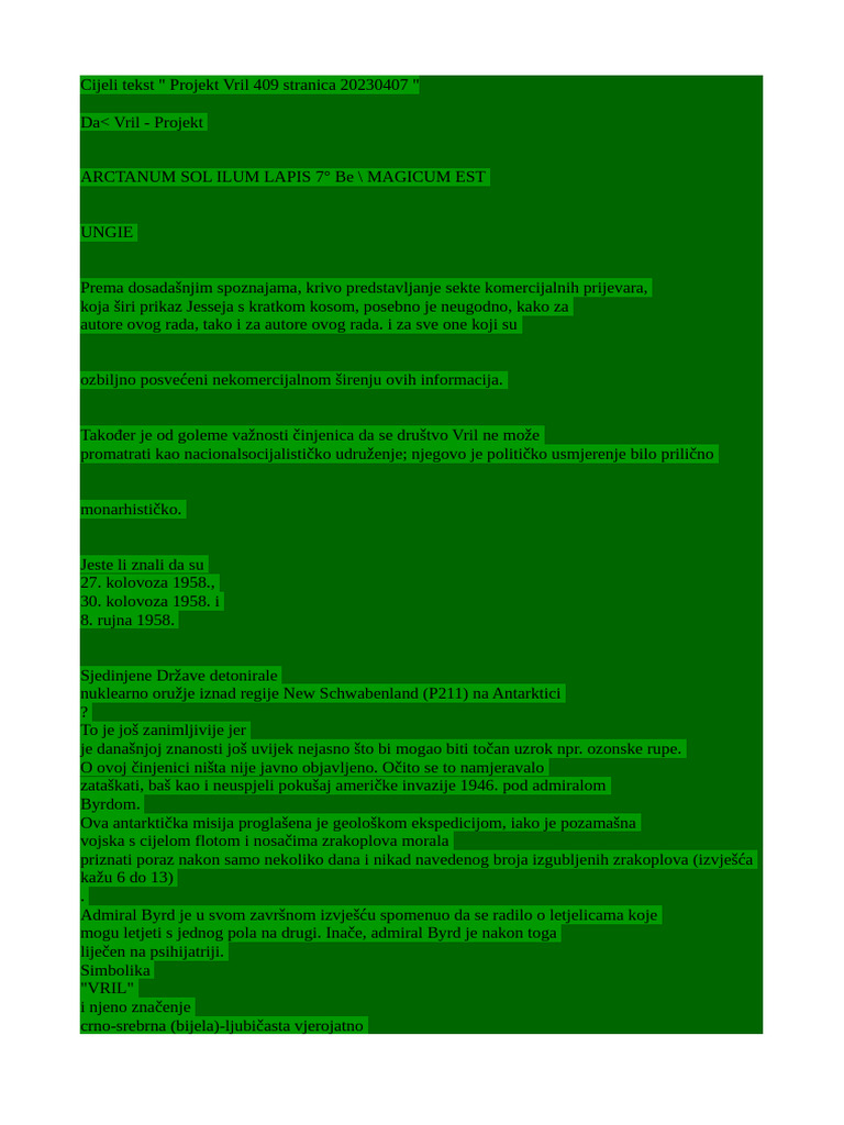 Vril 1 Dio Do 47 Pagess | PDF