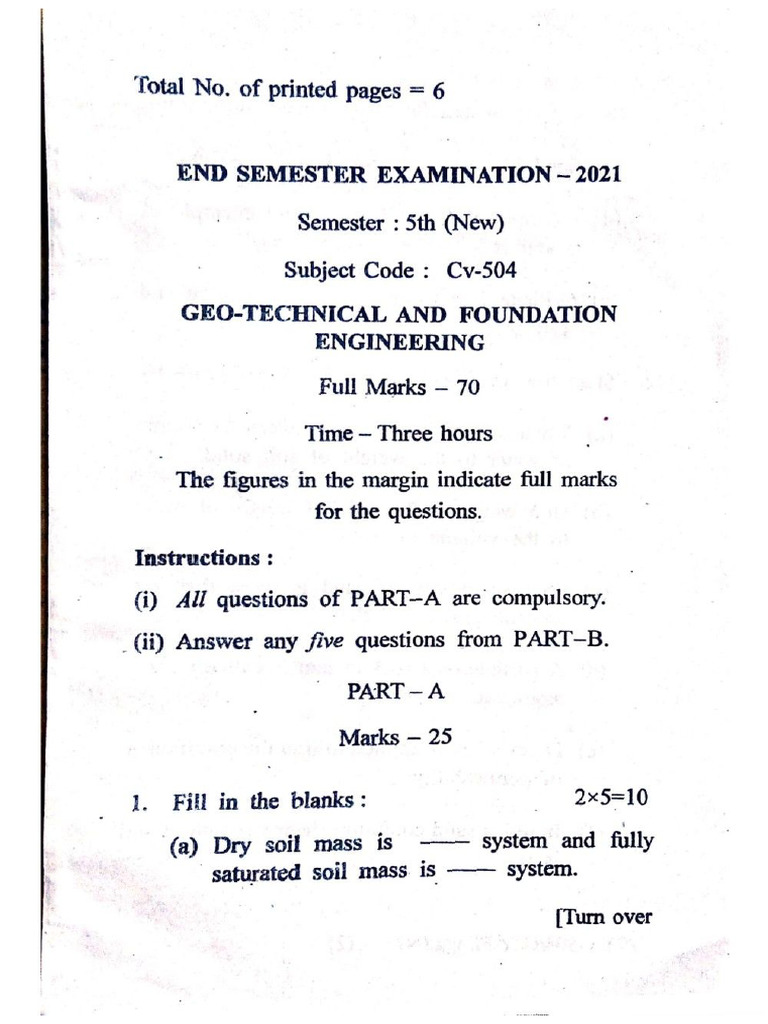 Gte QSN Paper 2021 | PDF