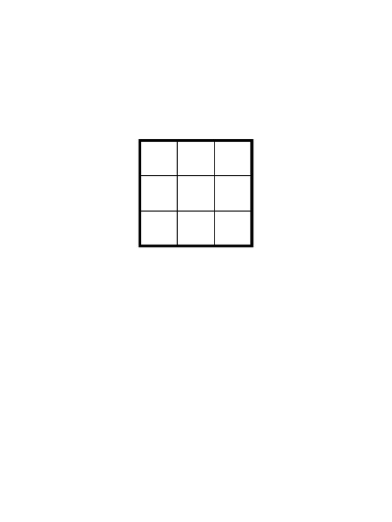 Sudoku Grid 3x3 | PDF