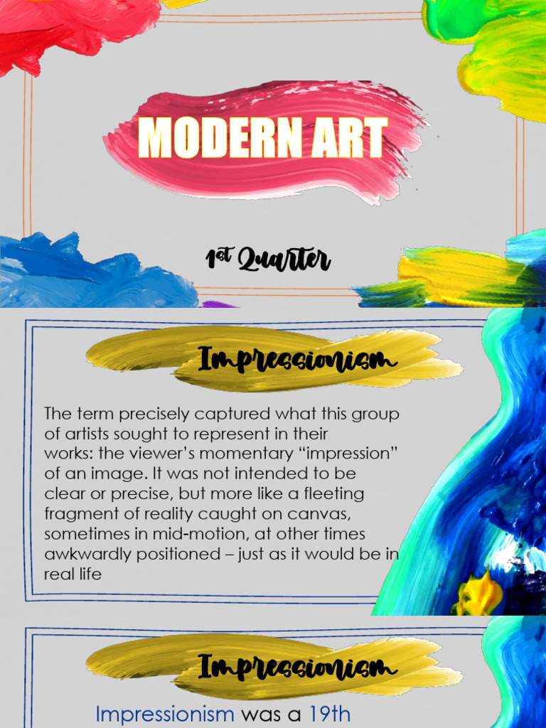 Arts-10-Q1-Notes | PDF | Impressionism | Claude Monet