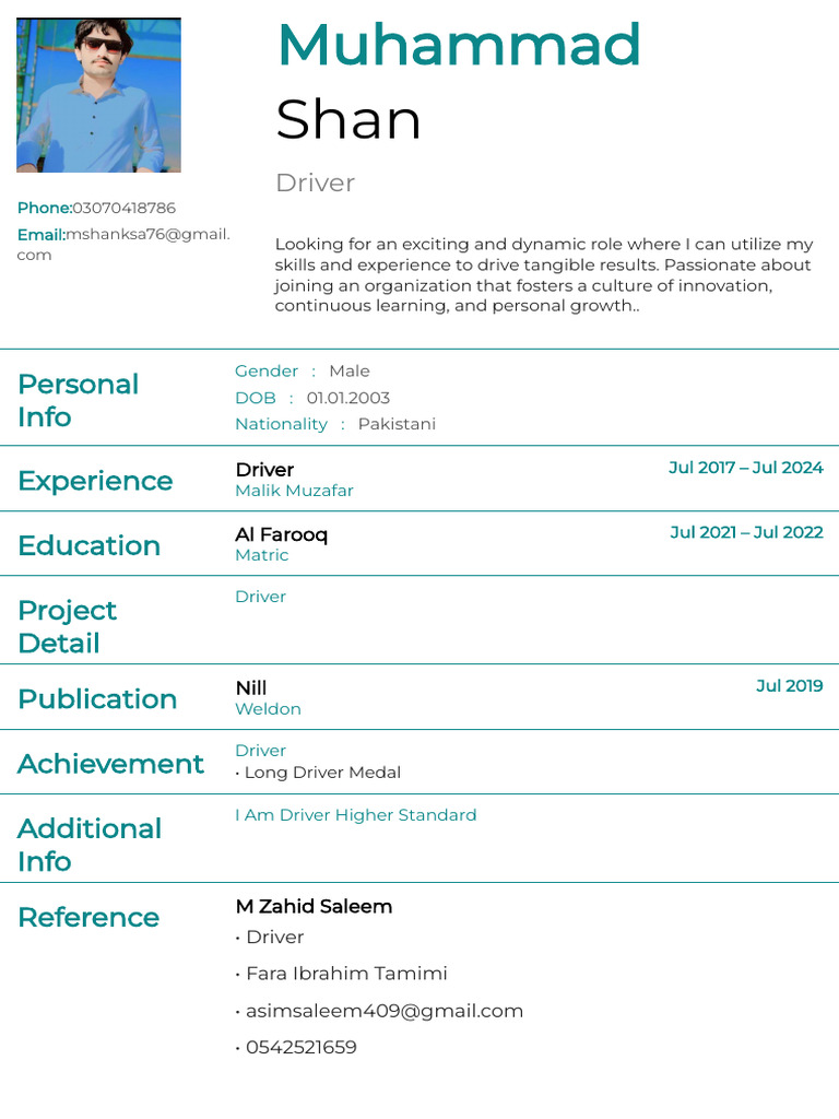 Muhammad - Resume - 832 | PDF