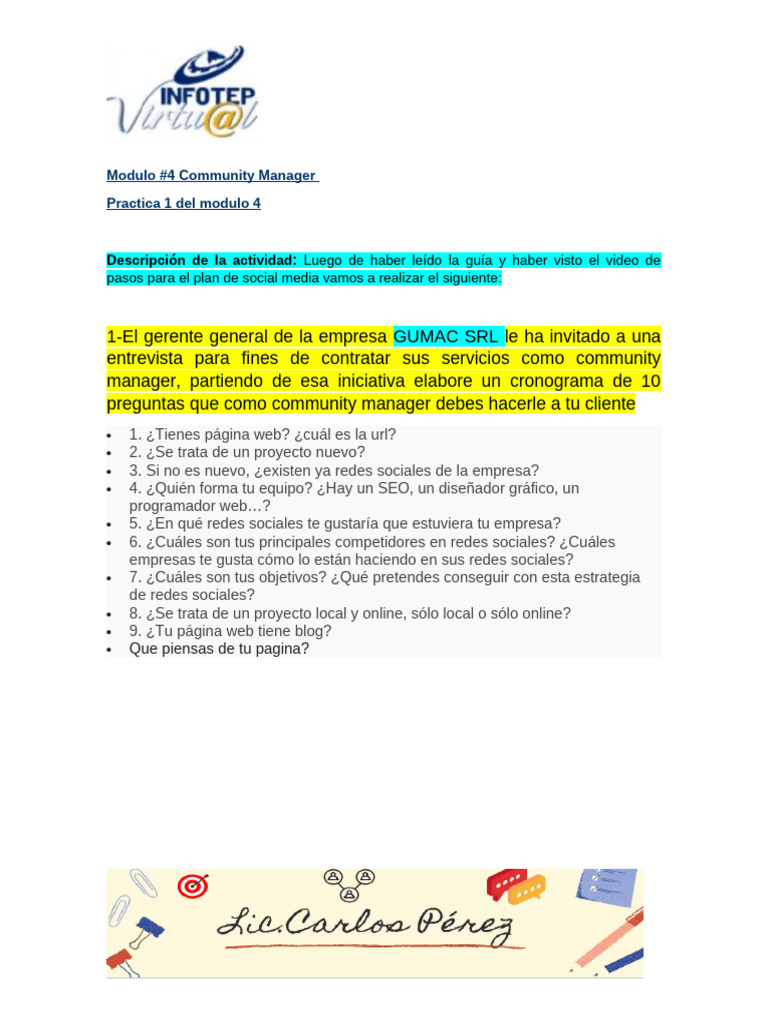 Practica 1 Del Modulo 4 | PDF