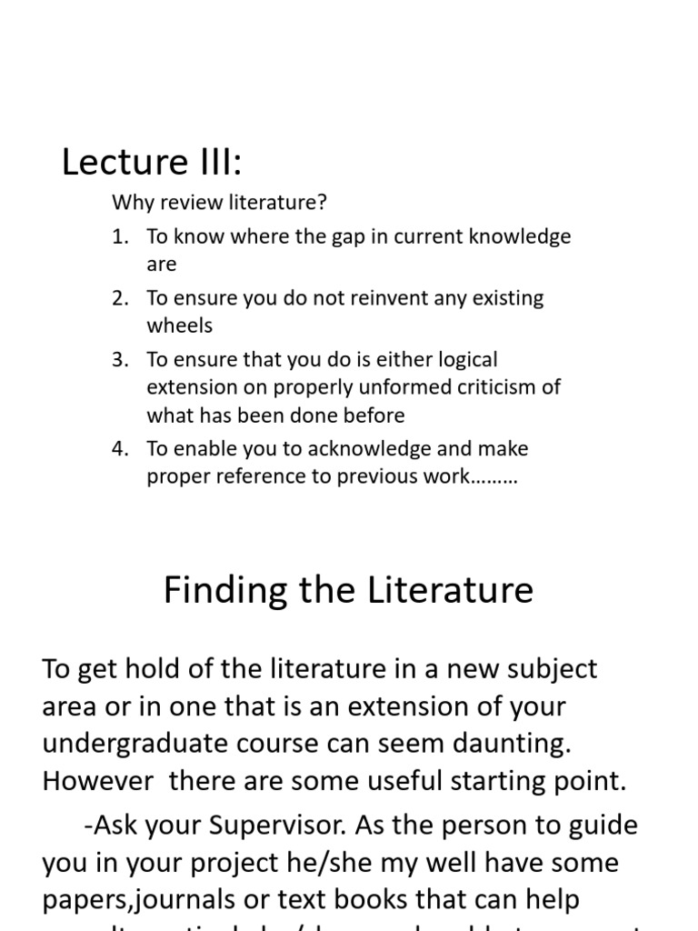 Lecture III 2 research methodology | PDF | Books | Thesis