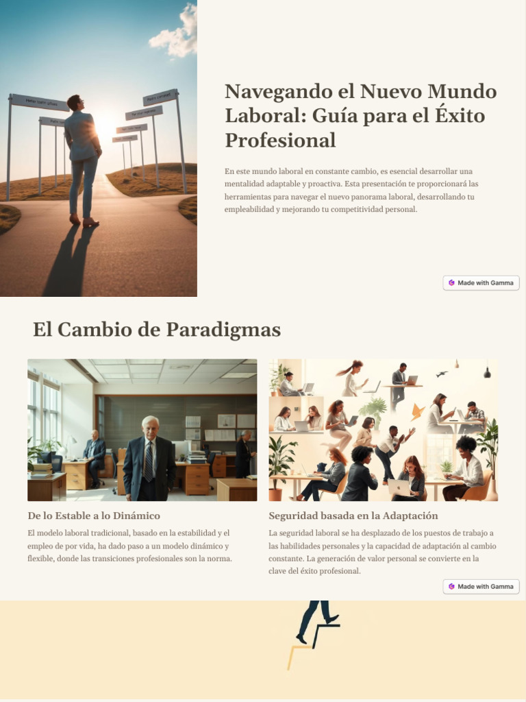 Navegando El Nuevo Mundo Laboral Guia para El Exito Profesional | PDF ...