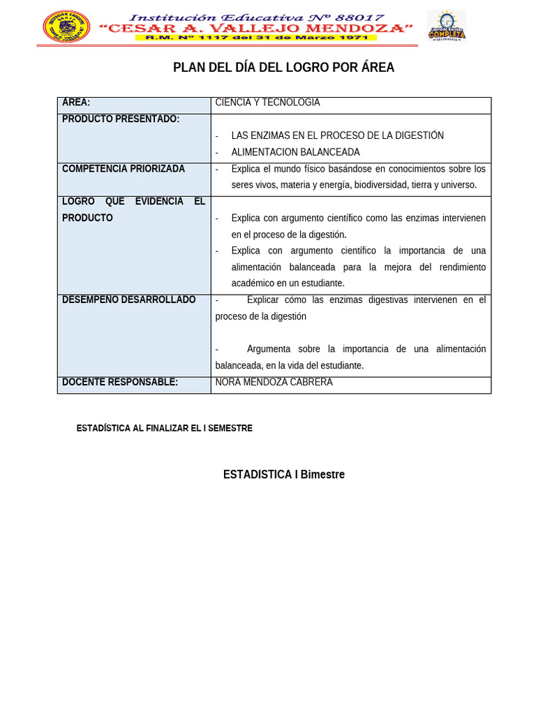 Evaluacion Dia Del Logro | PDF