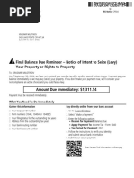 IRS Form 4490: Proof of Tax Claim | PDF | Tax Lien | Internal Revenue ...