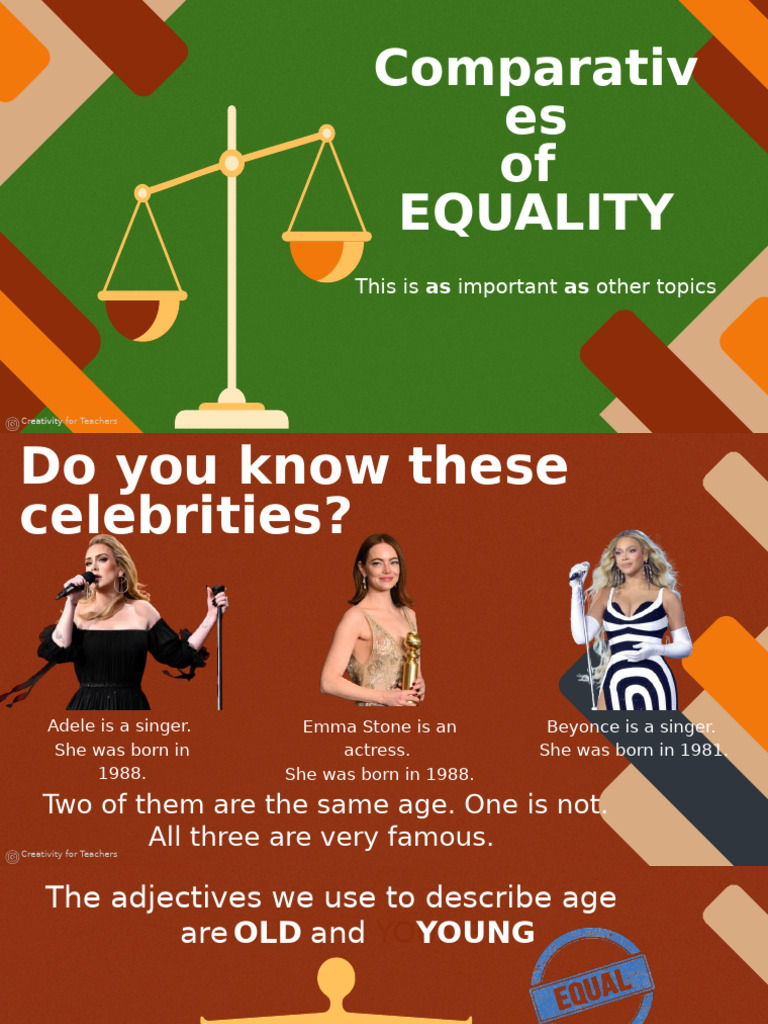 Comparatives of Equality | PDF