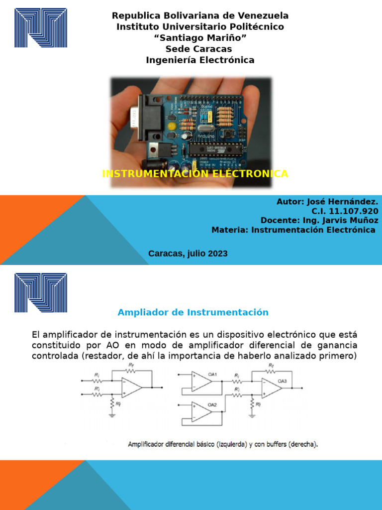 Diapositivas Instrumentacion Electronica | PDF | Arduino | Periférico
