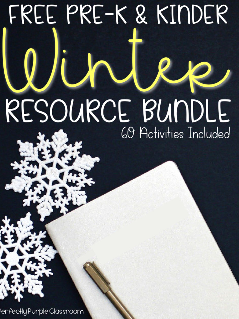 PreK and Kinder Free Winter Bundle | PDF | Teachers | Pre Kindergarten
